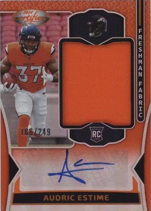 2024 Panini Certified - Freshman Fabric Mirror Signatures Audric Estime ...