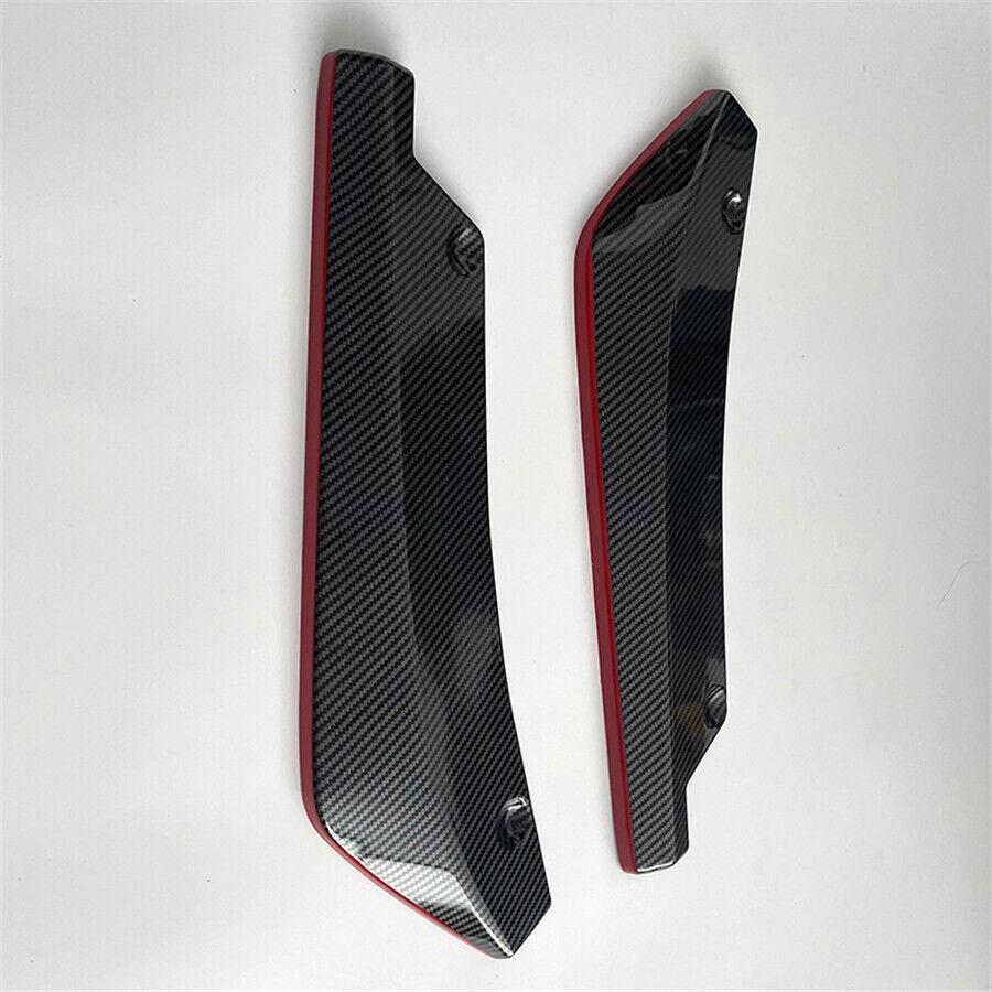 Car Rear Bumper Lip Spoiler Diffuser Splitter Winglets Side Skirt ...