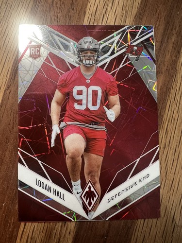 LOGAN HALL 2022 PHOENIX RED LAZER #198 BUCCANEERS ROOKIE RC 90/150 ...