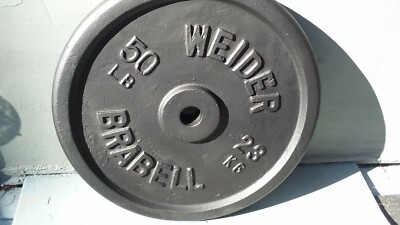 WEIDER 50 LB BARBELL SET OF 2, miss-cast rare BRABELL vintage | eBay