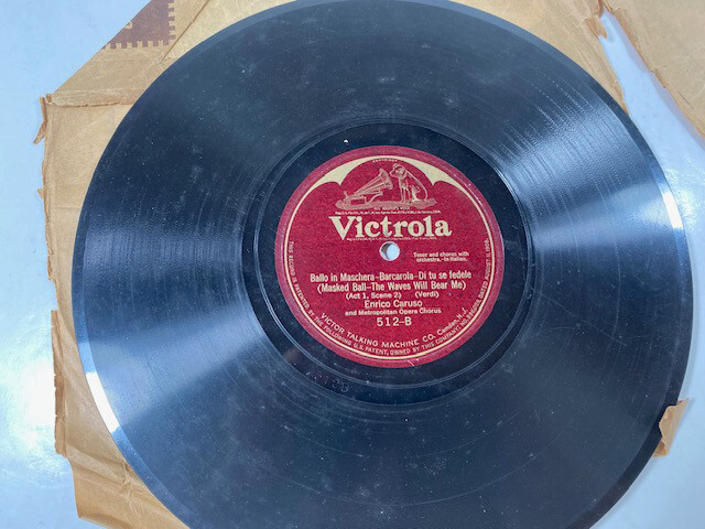 Vintage VICTROLA ODEON 78 RPM Record AIDA - O Terra Addio 1 and 2 ...