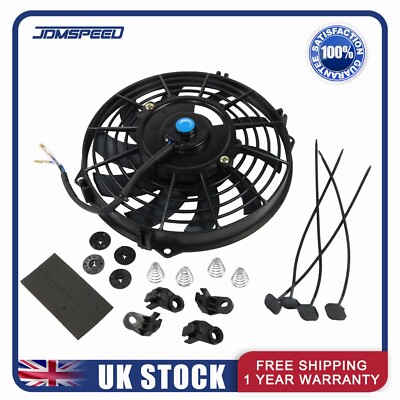 New 9" 9 Inch Universal 12v Electric Radiator Intercooler Slim Line ...