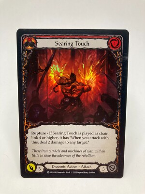 Searing Touch NM/M* RAINBOW FOIL Uprising - Flesh And Blood RED 099 ...