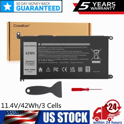 42Wh YRDD6 1VX1H VM732 Battery for Dell Inspiron 5591 7586 5491 5481 ...