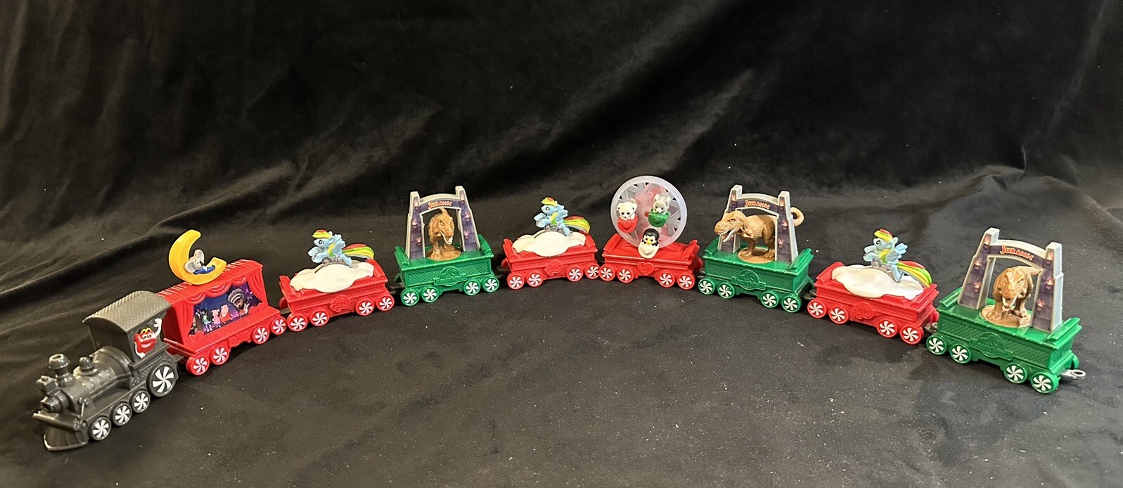 Hasbro McDonalds 2017 Holiday Express Train Toy With Pony, Dinosaur, Ty ...