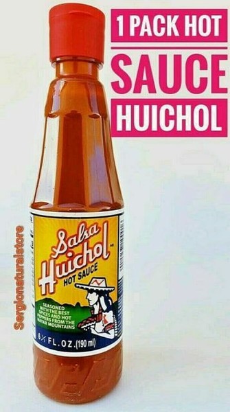 6 Bottles of Salsa Huichol Hot Sauce Mexican Chile Chili Pepper Spice ...
