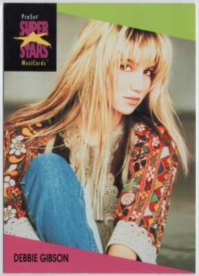 1991 Pro Set Super Stars Musicards Debbie Gibson Card #44 | eBay