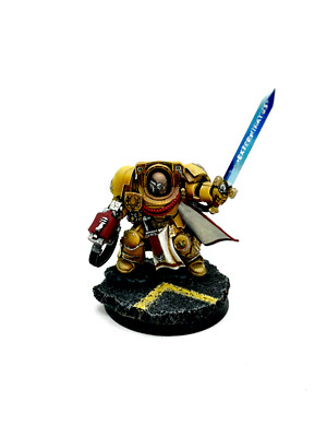 Terminator Captain Imperial fists space marines WARHAMMER 40k Painted ...