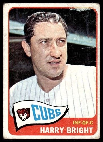 1965 Topps Harry Bright #584 Chicago Cubs Baseball Card | eBay