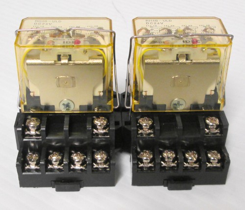 Idec RH4B-ULD Relay DC24V with SH4B-05 9H901 Relay Socket 10A 300V (Lot ...