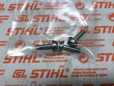 3- STIHL bg85 bg55 fs55 fs45 km55 hl45 fs46 recoil starter screws OEM 3 ...