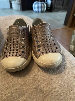 Native Shoes Jefferson Slip on Shoes Toddler Sz C6 Glitter Purple ...