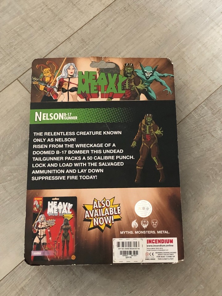 Incendium Figure Heavy Metal NELSON B-17 GUNNER Flesh Ripping Action ...