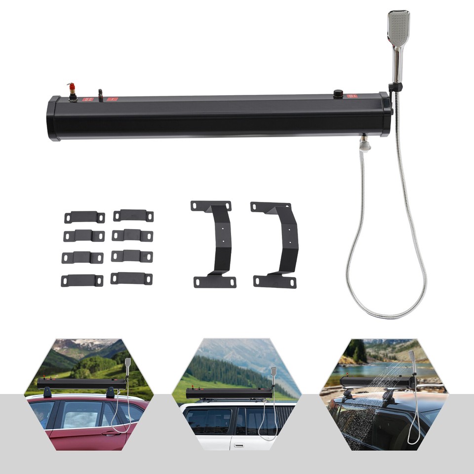 Water Tank for Camping Outdoor Water Supply Roof Rack Mount Road Shower ...