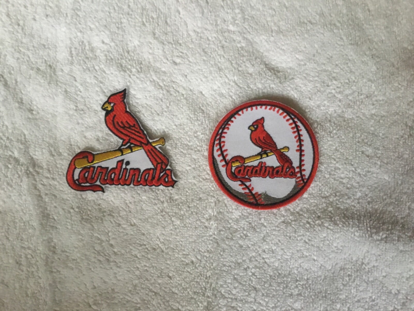 TWO ST. LOUIS CARDINALS EMBROIDERED PATCHES | eBay