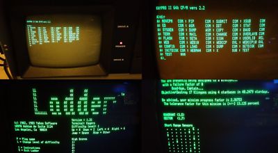 Kaypro II (2) System/bootdisk 5 DISKS (basic) games, The Word+ ...