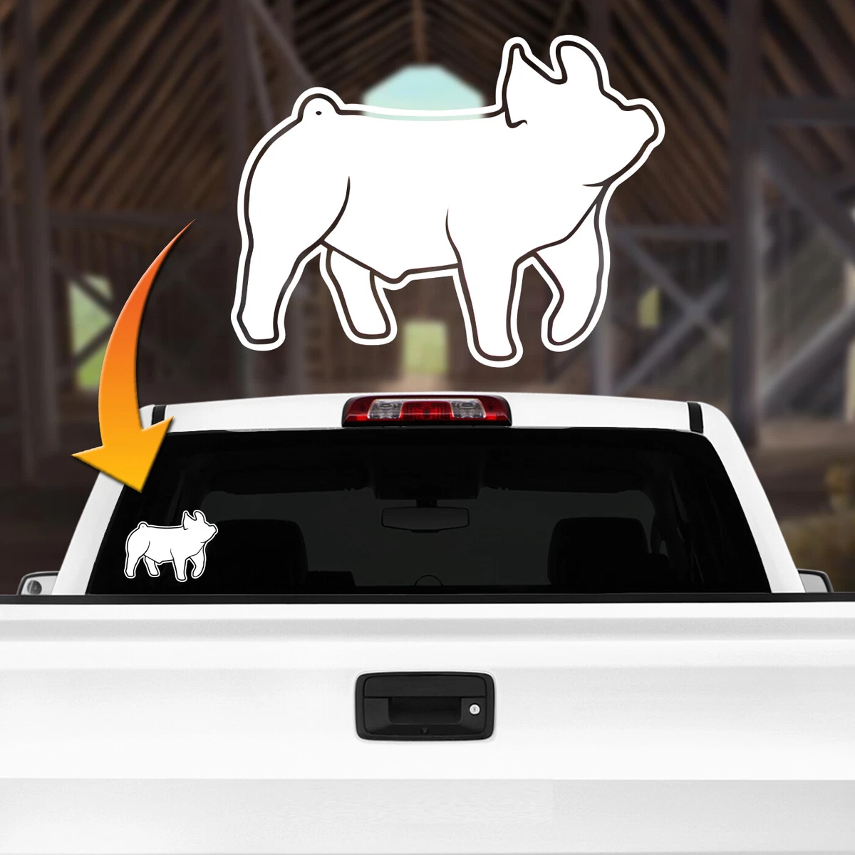 Show Pig Decal