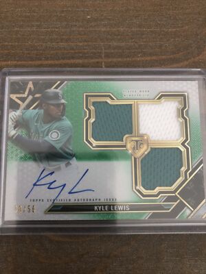 2021 Topps Triple Threads Kyle Lewis Auto On Card Jersey Relic #’d 38/ ...