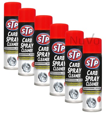 6 x STP CARB CLEANER SPRAY CARBURETTOR INTAKE SPRAY CLEANER ...