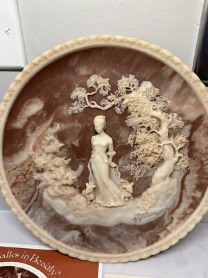 1978 Vintage Incolay The Romantic Poet's Collection Plate She Walks in ...