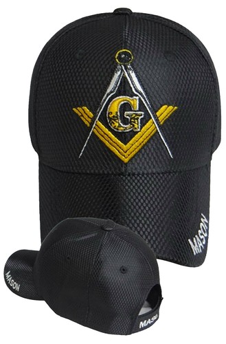 Mason Baseball Cap Black Masonic Logo Hat Masons Emblem Freemason ...