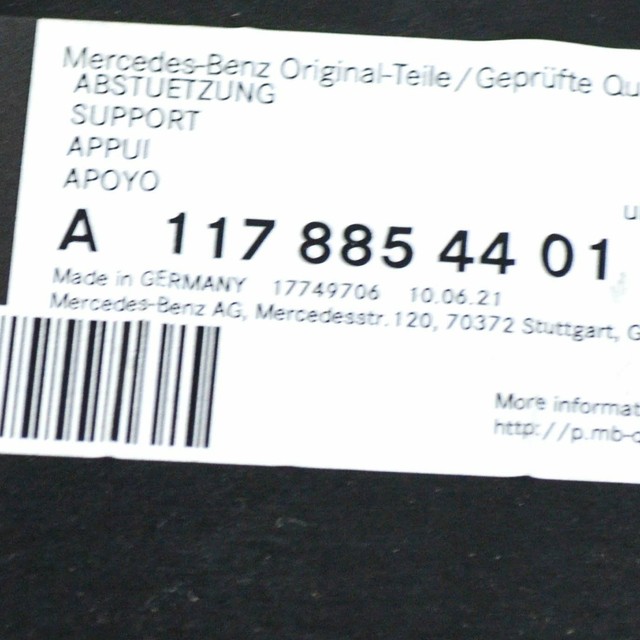 MB CLA Coupe C117 Front Bumper Bottom Cover Support A1178854401 Genuine ...