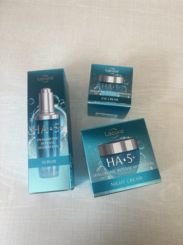Lacura H A 5+ Serum , Eye Cream , Night Cream. Bnib Set, bundle, Aldi ...