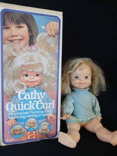 VTG 1972 Mattel Cathy Quick Curl Doll with Original Box | eBay
