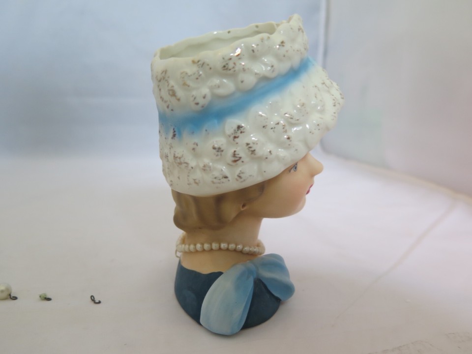 Relpo Vintage Lady Ceramic Head Vase - K1517 - Made in Japan - bag k | eBay