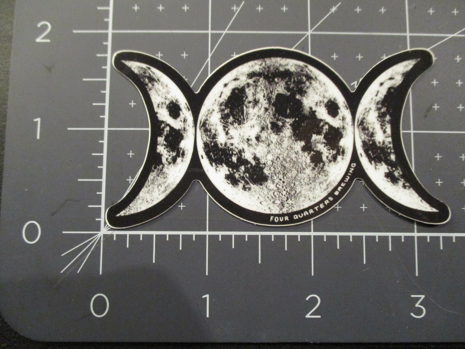 FOUR QUARTERS BREWING Vermont Phaze logo 3.25" STICKER decal craft beer ...