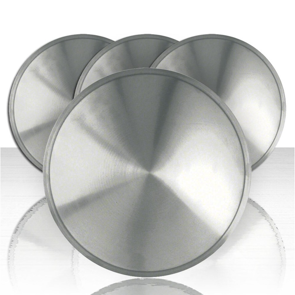 14" FULL MOON HOT ROD RACING DISC HUB CAPS SOLID WHEEL COVERS RIMS New ...