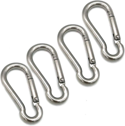 3 Inch Stainless Steel Spring Snap Hook Carabiner 316 Stainless Steel ...