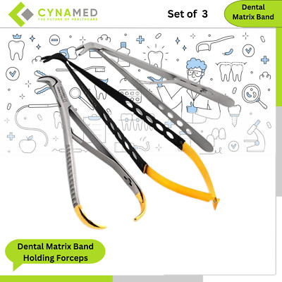 Cynamed Dental Matrix Band Holding Forceps / Tungsten Carbide Inserts ...