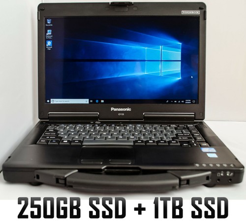 Panasonic Toughbook CF-53 MK3 i5-3340M 16GB 250GB + 1TB SSD WIn10 ...