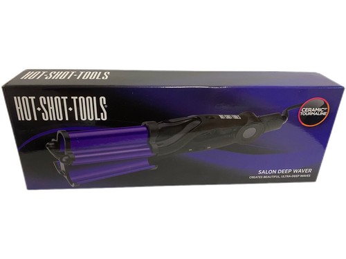 Hot Shot Tools Helen Of Troy Salon Deep Waver Iron Ceramic Tourmaline ...