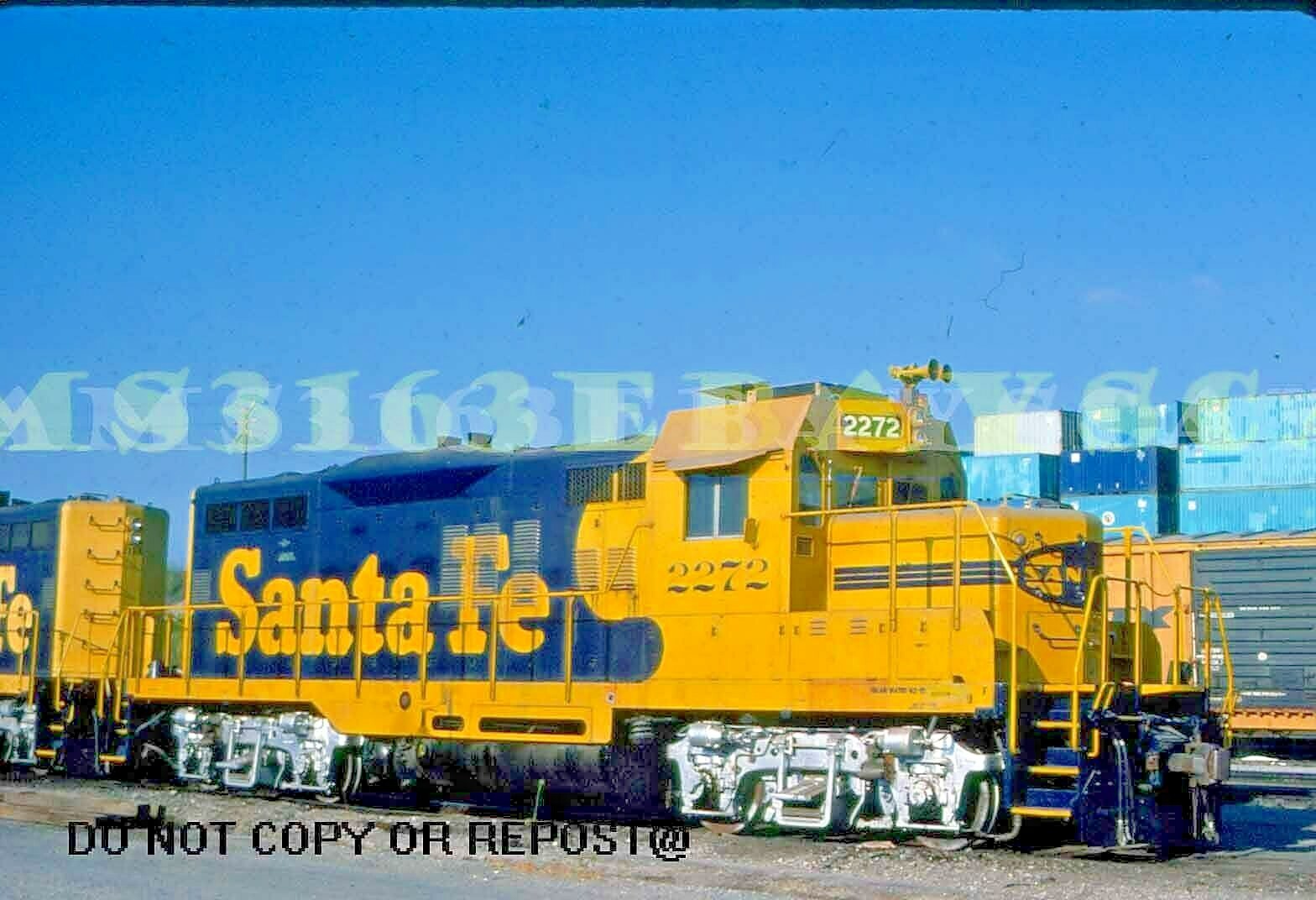 ORIGINAL SLIDE SANTA FE RR GP7U 2272 WATSON CA 1986 | eBay
