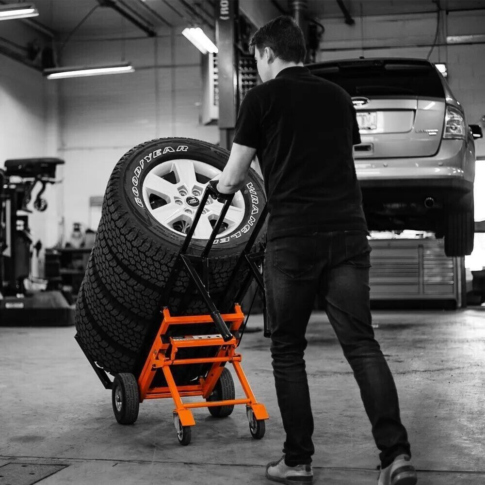 Martins Industries MPTC Tire Rider Ergonomic Tire Cart for Car, SUV ...