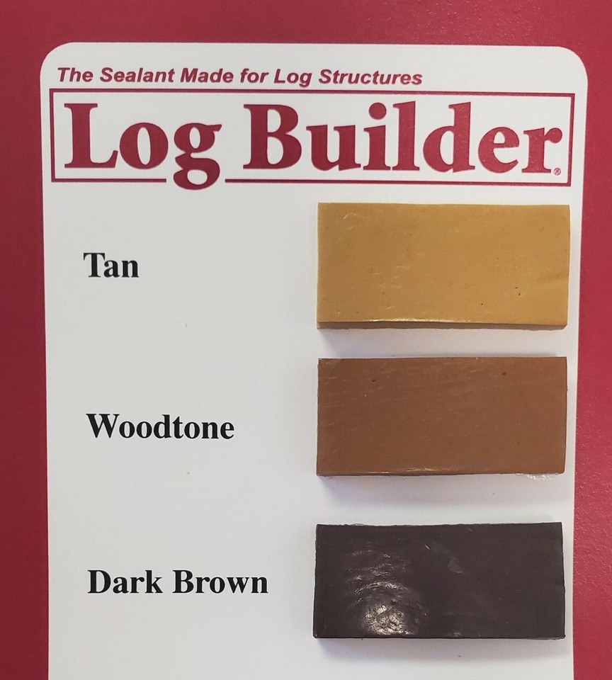 Sashco Log Builder 10.5oz, 30oz Tubes & 5 Gallon Pail - 3 colors | eBay