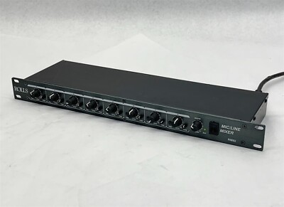 Rolls RM82 Rack Mount 1U Audio XLR 8-Channel Commercial Mic-Line Mixer ...