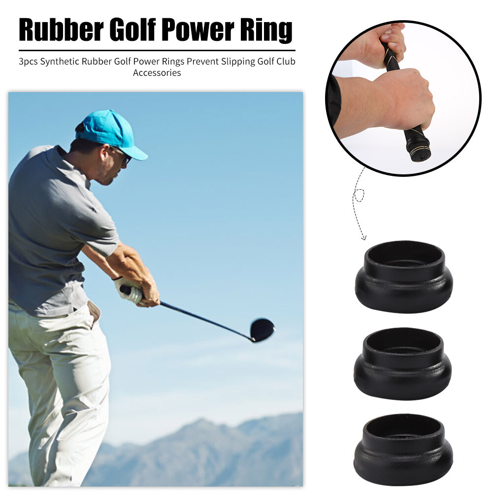 3pcs/set Synthetic Rubber Golf Power Rings Prevent Slipping Golf ...