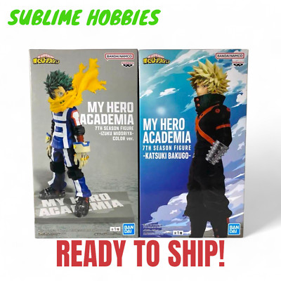 My Hero Academia Figure Izuku Midoriya Katsuki Bakugo Set 7th Season Deku MHA | eBay