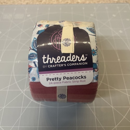 Threaders By Crafters Companion Pretty Peacocks 24 Piece Fabric Strip ...