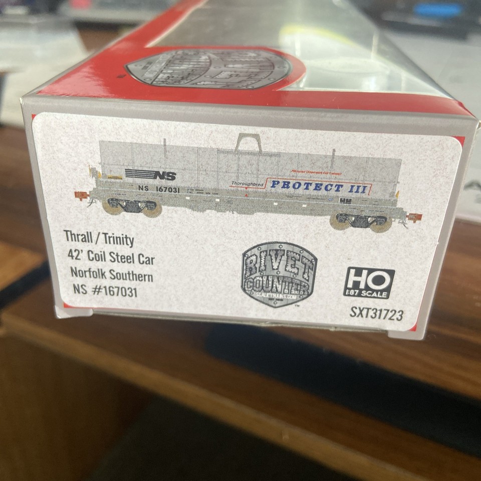 Scaletrains HO Scale SXT31723 Thrall/Trinity 42’ Coil Steel Car Norfolk ...