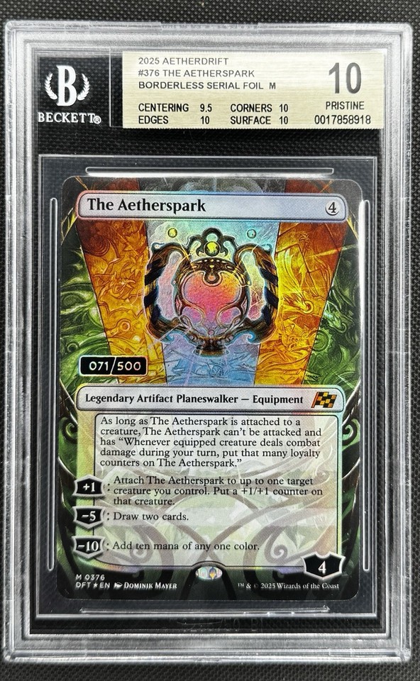 Magic The Gathering - Aetherspark SERIALIZED - BGS Grade 10 Aetherdrift ...