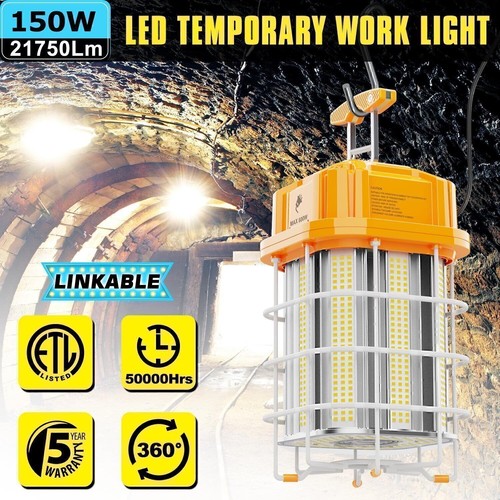 150W LED Temporary Work Light Outdoor Construction Site Lighting ...