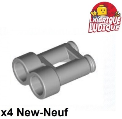 LEGO 4x Minifig Utensil Binoculars 1501372 Twin Grey/ Light Offer Gray ...