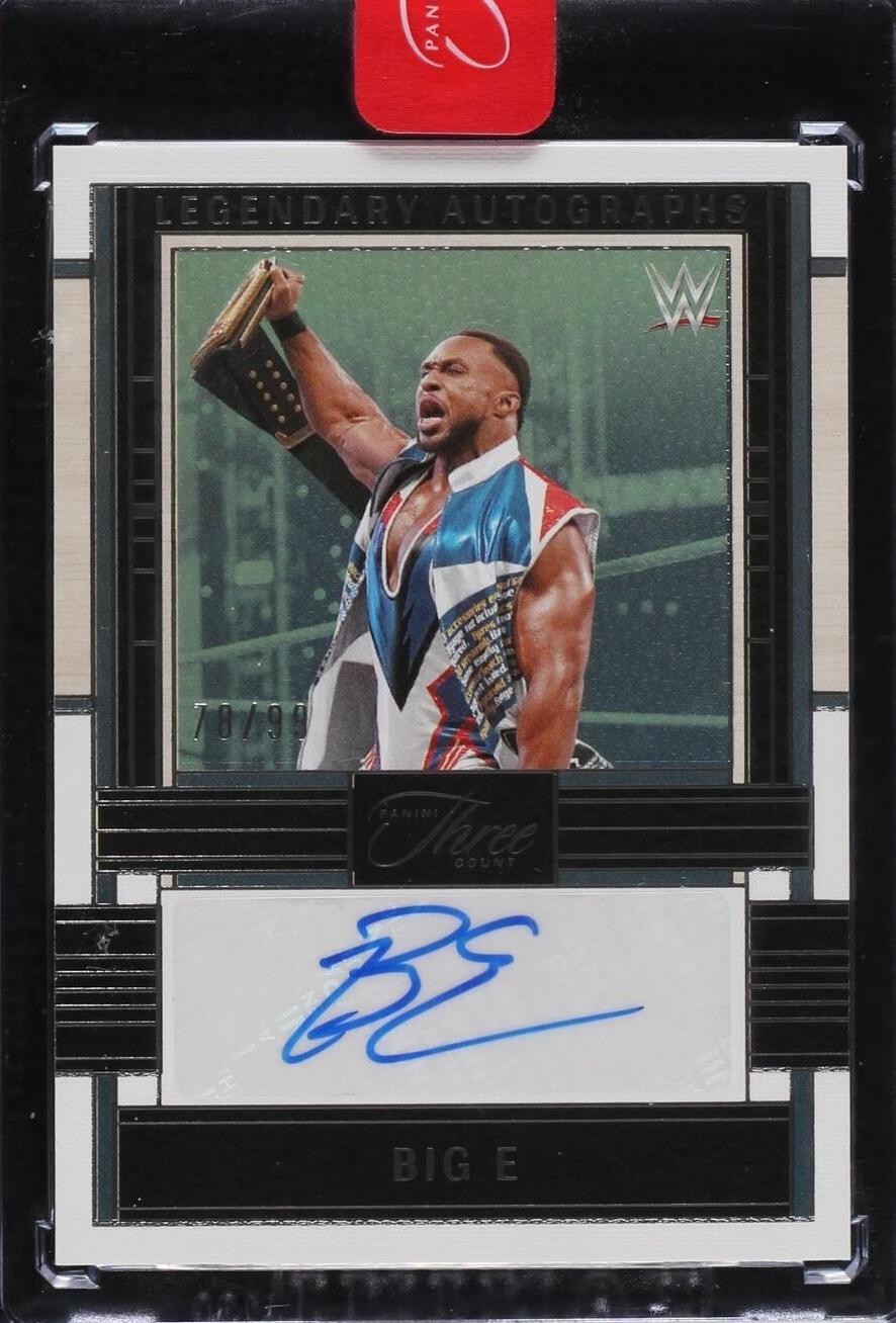 2024 Panini Three Count WWE - Legendary Autographs Big E #LA-BGE /99 ...