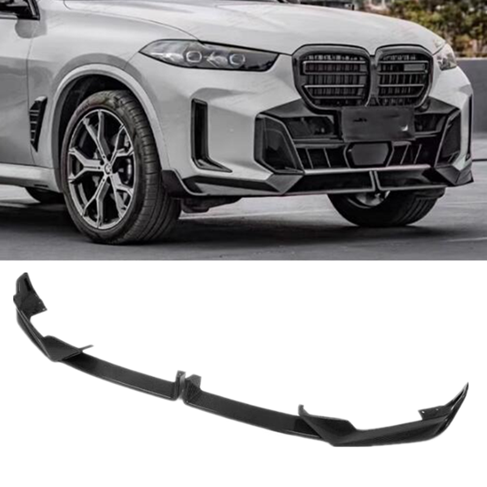 For BMW X5 G05 LCI M Sport 2024-2025 Carbon Fiber Front Lip Spoiler ...