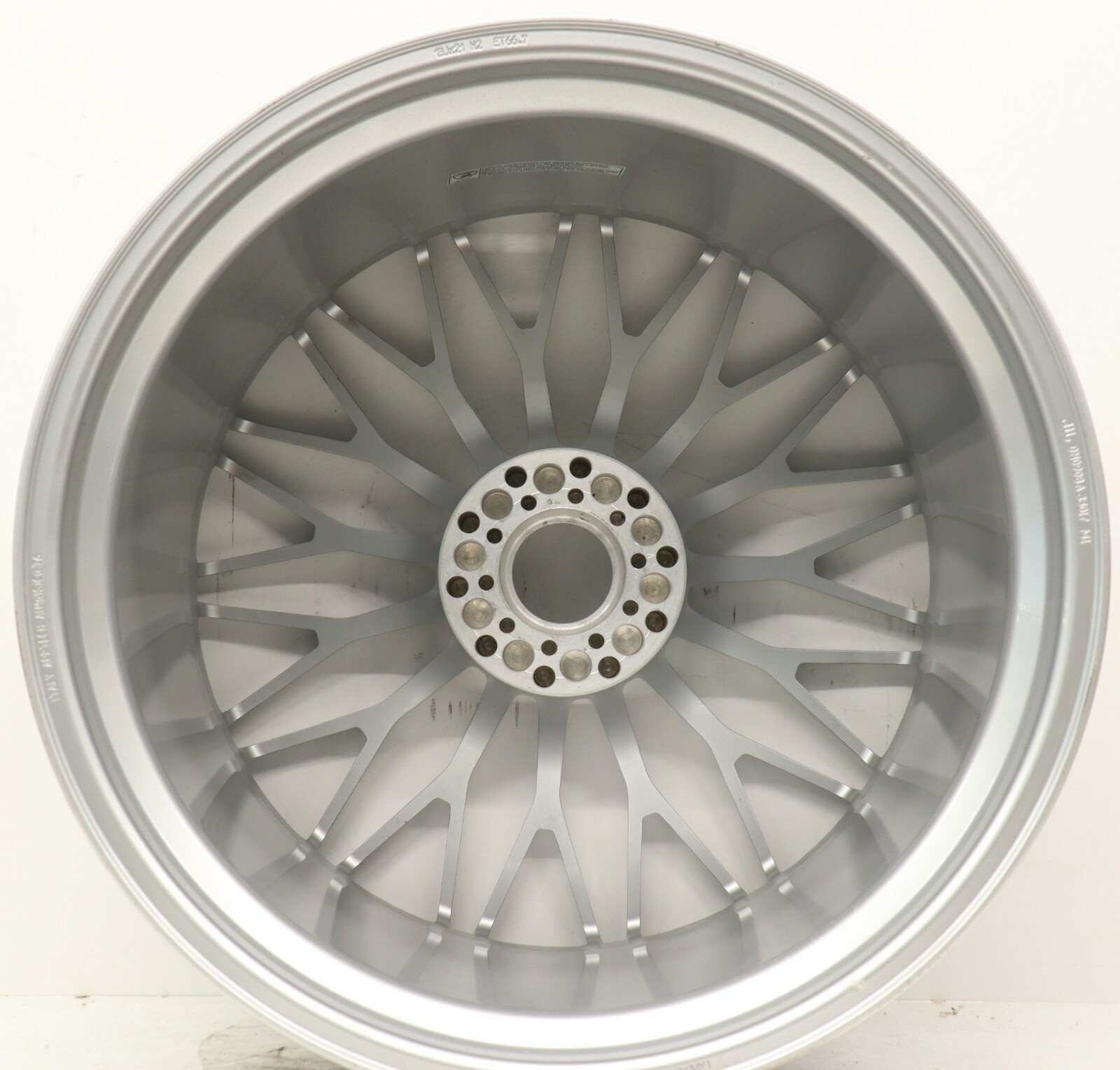 Lamborghini Aventador S 21" x 13" Dianthus Original Silver Rims 4 ...