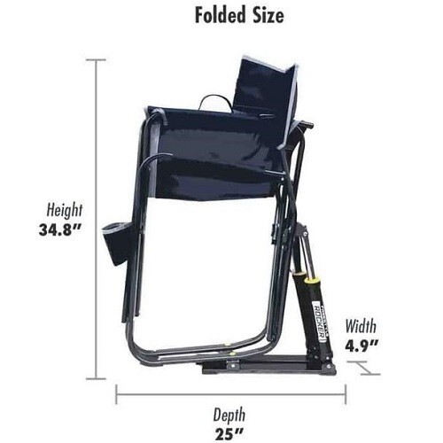 GCI Outdoor Freestyle Rocker Camping Chair with Beverage Holder, Indigo ...